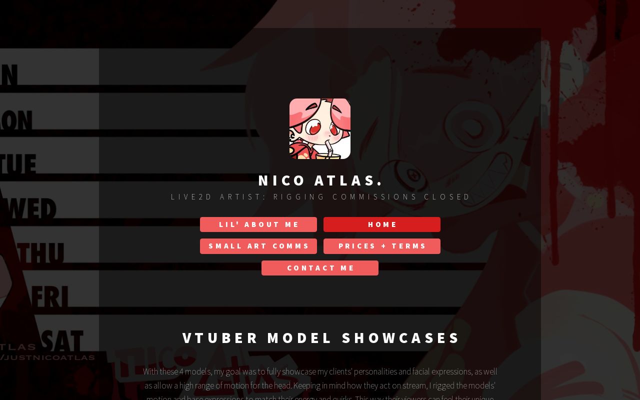 nico atlas - Commission Portfolio (Model Showcase)